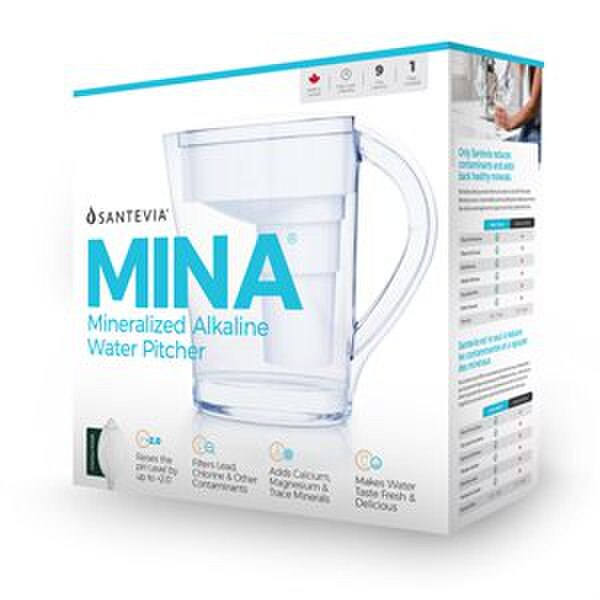 Santevia Pitcher Mina White 9 Glasses