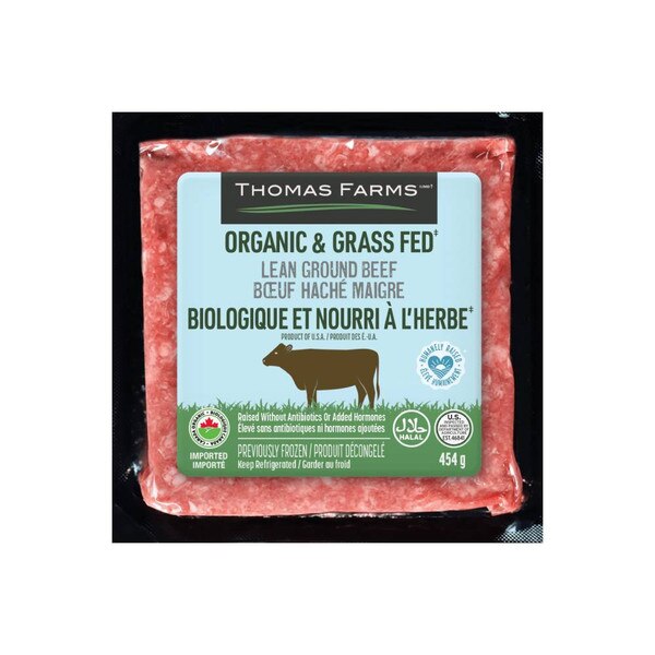 Thomas Foods Organic Grass Fed Lean Ground Beef 454g