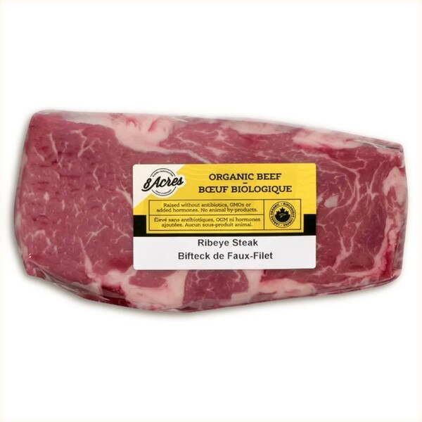 8 Acres Organic Beef Ribeye Steak